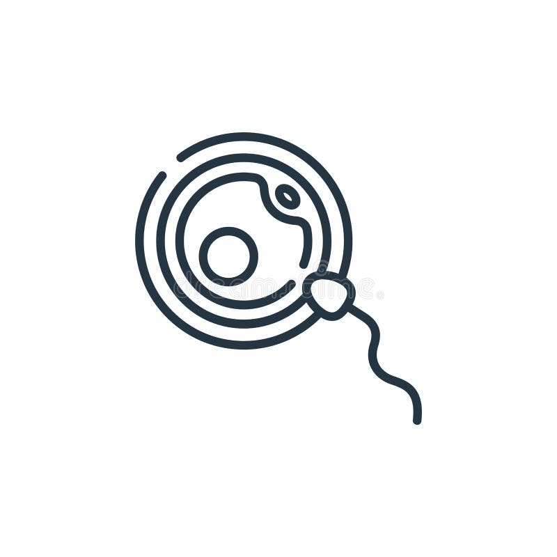 Fertilization of Egg Vector Icon, Cartoon Style Stock Vector ...