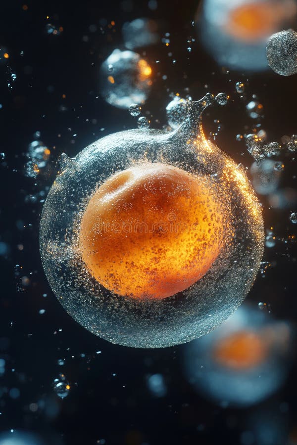 Fertilized Oocyte Under Microscope Reveals Intricate Details of ...