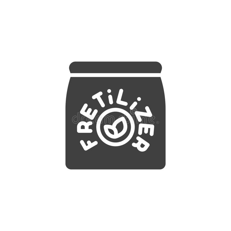 Fertilizer bag vector icon stock vector. Illustration of filled - 359072287