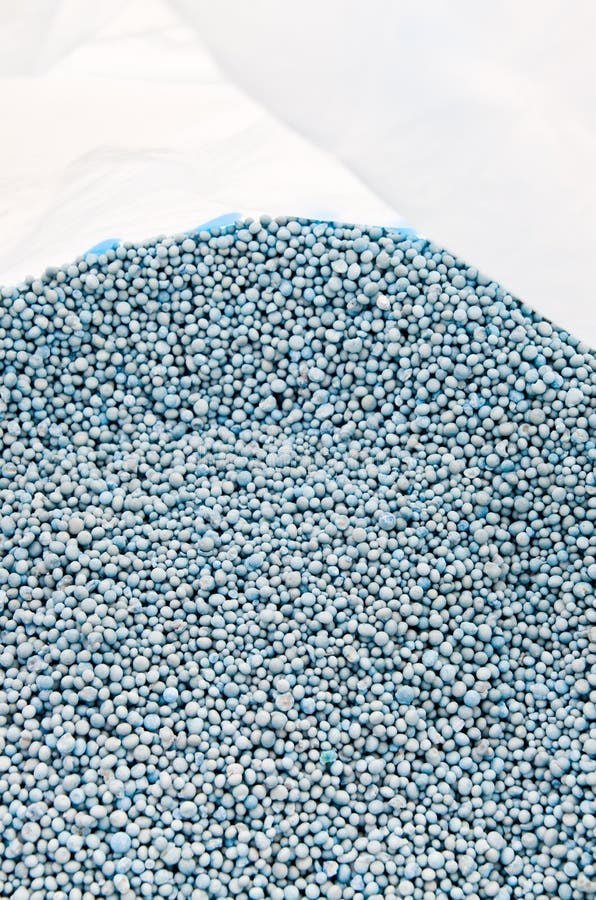 Blue Fertilizer stock image. Image of growth, pellets - 22836465