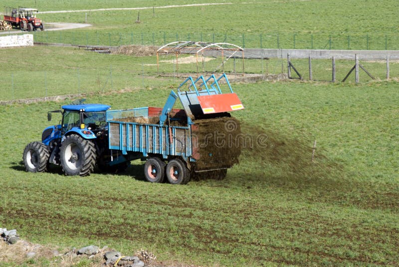 Fertilizing the fields stock image. Image of industry - 8492277