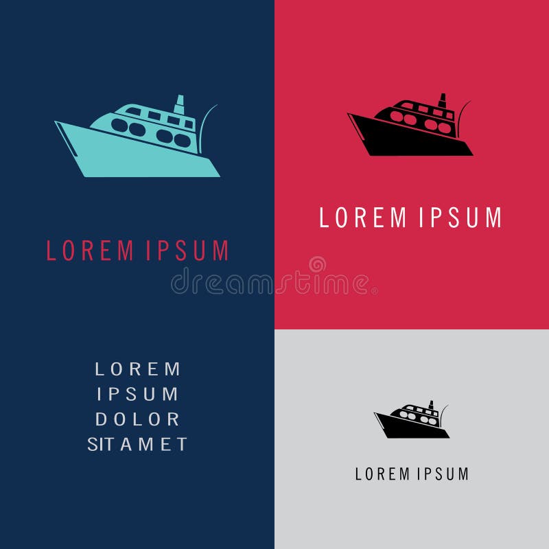 Ferry logo symbol stock vector. Illustration of seagull - 97578786