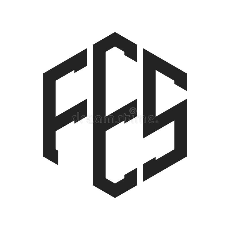 FES Logo Design. Initial Letter FES Monogram Logo Using Hexagon Shape ...