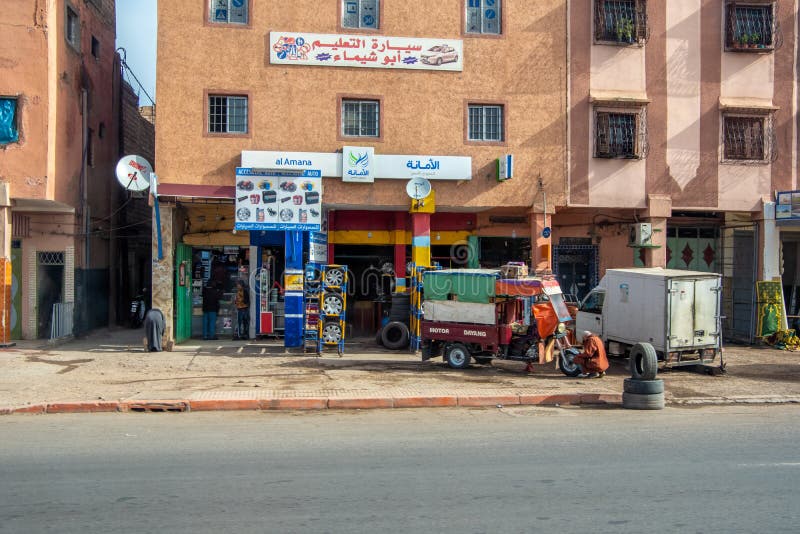 Fes, Morocco - April 29, 2019: Mechanic Workshop Editorial Stock Photo ...