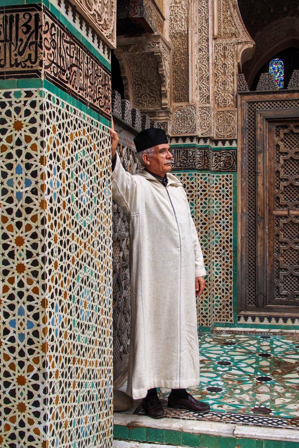 Fes, Morocco - Oct 15, 2019: the Medersa Bou Inania is a Madrasa in Fes ... Fes, Morocco - Oct 15, 2019: the Medersa Bou Inania is a Madrasa in Fes ...