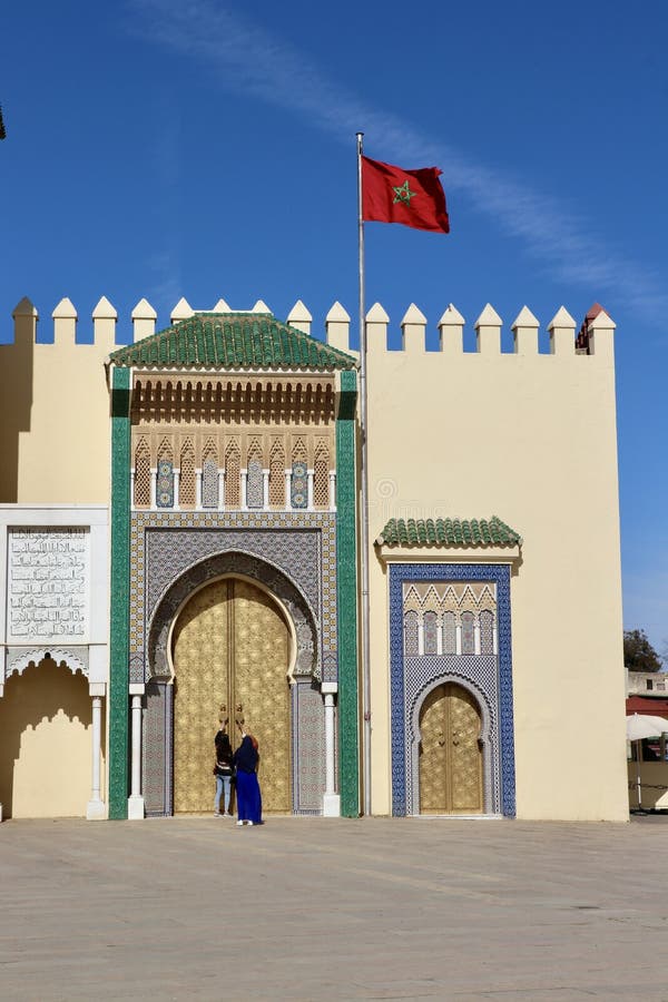 Fes in Morocco, Royal Palace Editorial Photo - Image of king, design ...