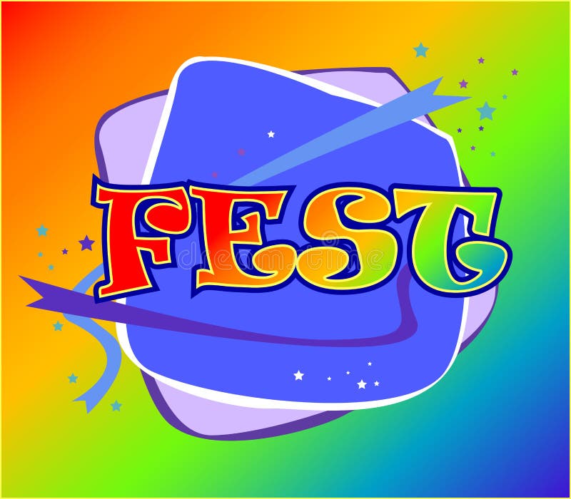 Fest logo stock vector. Image of template, clip, font - 13926402