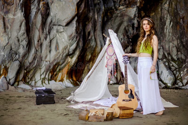 Festival Chic stock photo. Image of stone, young, beach - 49613218