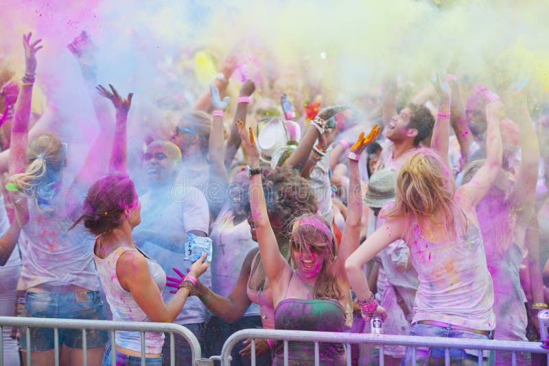 Festival of Colour Holi One Party Editorial Image - Image of happy ...
