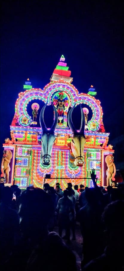 Festival Colours Tradition Temple Program Editorial Stock Image - Image ...