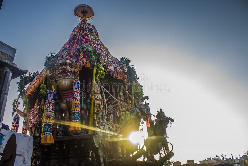 Festival Do Carro Do Templo De Parthasarathi, Triplicane, Chennai ...