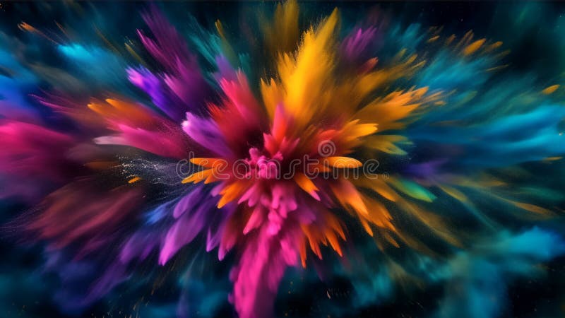 Festival of Exploding Colors Stock Footage - Video of blue, design ...