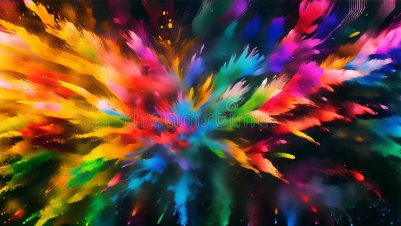 Festival of Exploding Colors Stock Footage - Video of yellow, festival ...