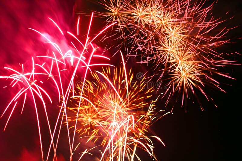 Festival of fireworks stock image. Image of smoky, fine - 3812547