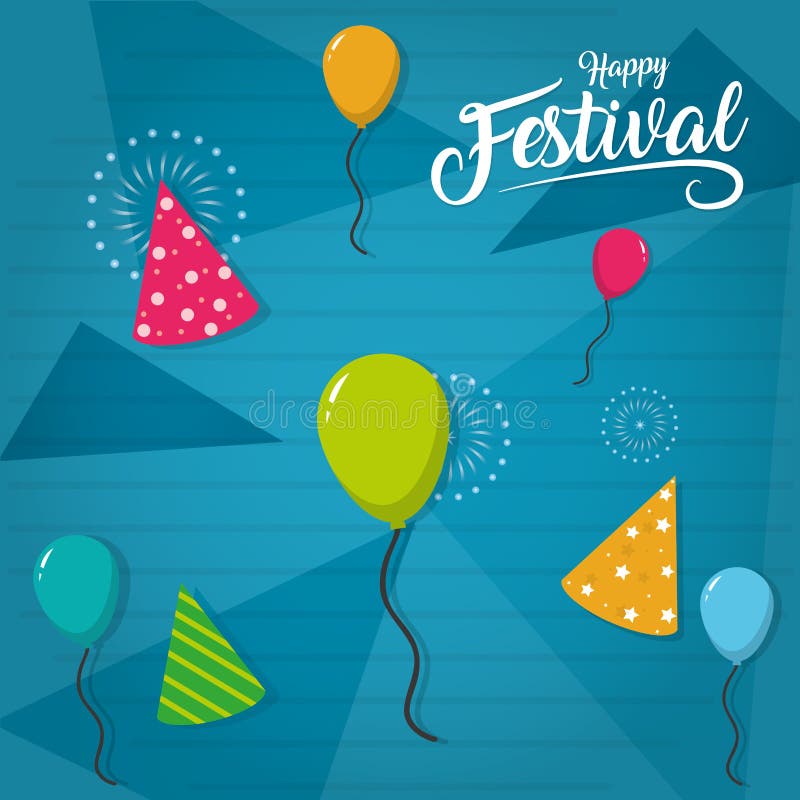 Festival frame design stock vector. Illustration of festive - 115435411