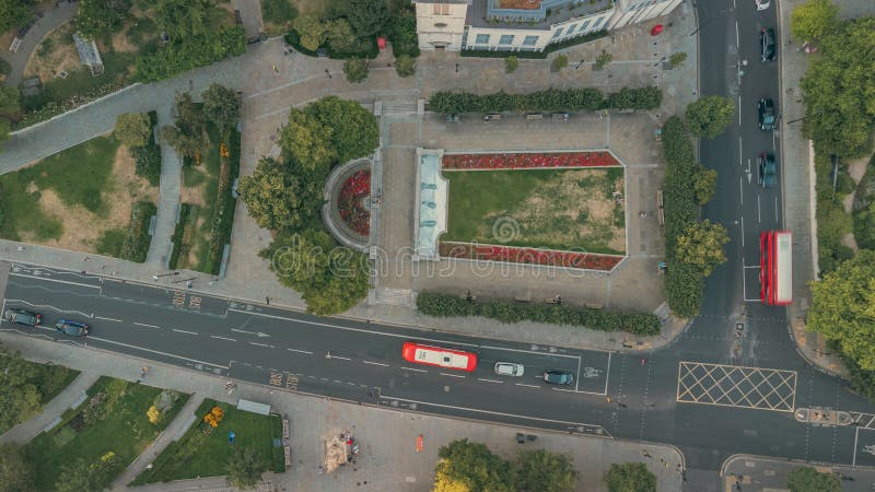Aerial Top View of a City Street in London, United Kingdom Editorial ...