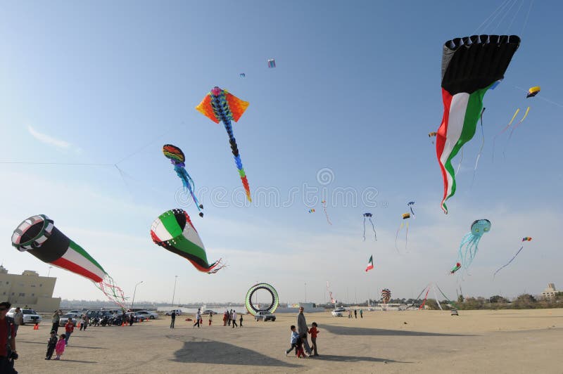 Kuwait Flag With Helicopter - Free Photo from StockFreeImages