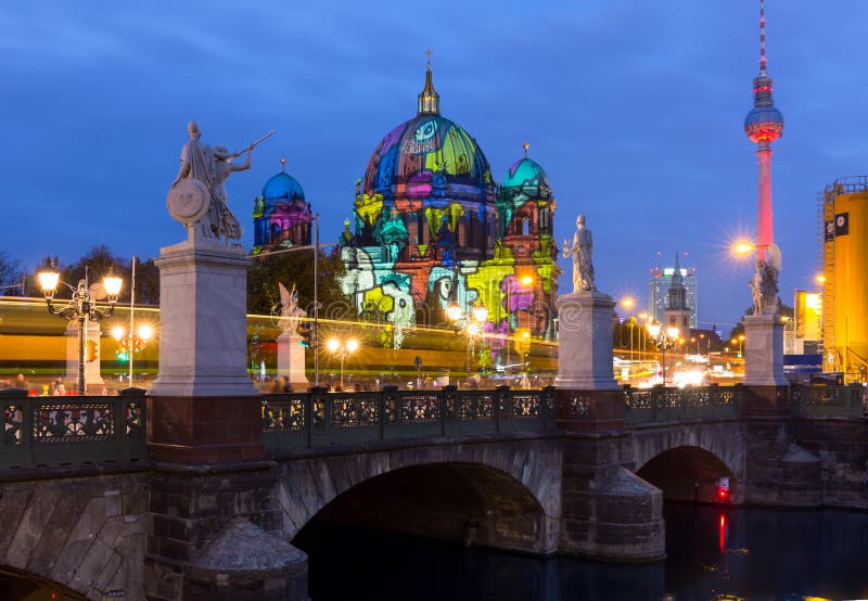 Festival of Lights, Berlin editorial stock photo. Image of lights ...