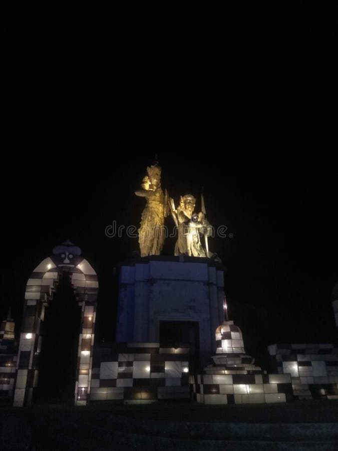 Festival of Lights in One of the Areas of Bali Stock Photo - Image of ...