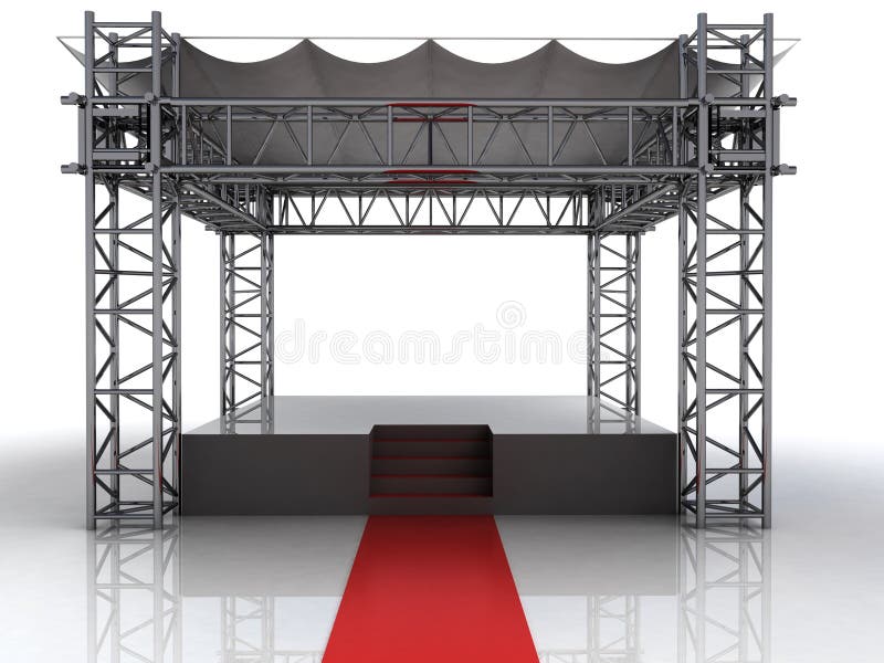 Catwalk stock illustration. Illustration of empty, modern - 18000629