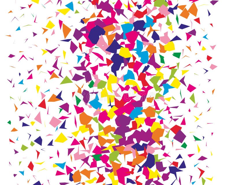 Festival Pattern with Colorful Paper Confetti. Bright Background ...