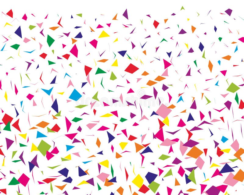 Festival Pattern with Colorful Paper Confetti. Bright Background ...