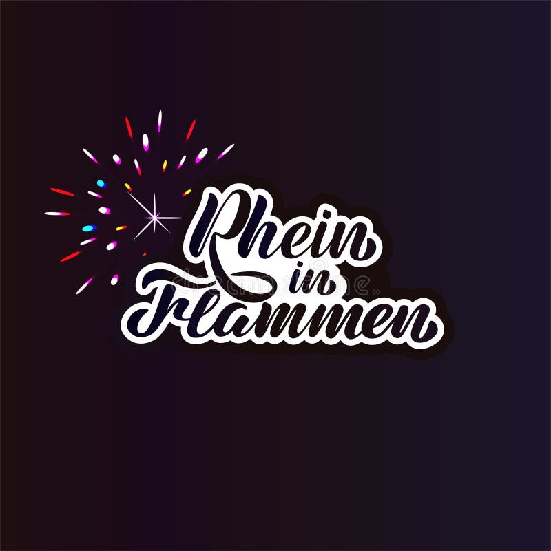 Festival Rhine in Flames - Rhein in Flammen. Stock Vector ... Festival Rhine in Flames - Rhein in Flammen. Stock Vector ...
