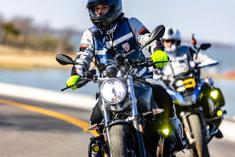 Festival Security on a Motorcycle during the Cedar Hill Race Festival ...