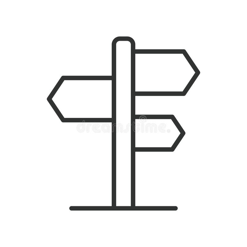 Guide Direction Line Icon Stock Illustrations – 16,036 Guide Direction ...