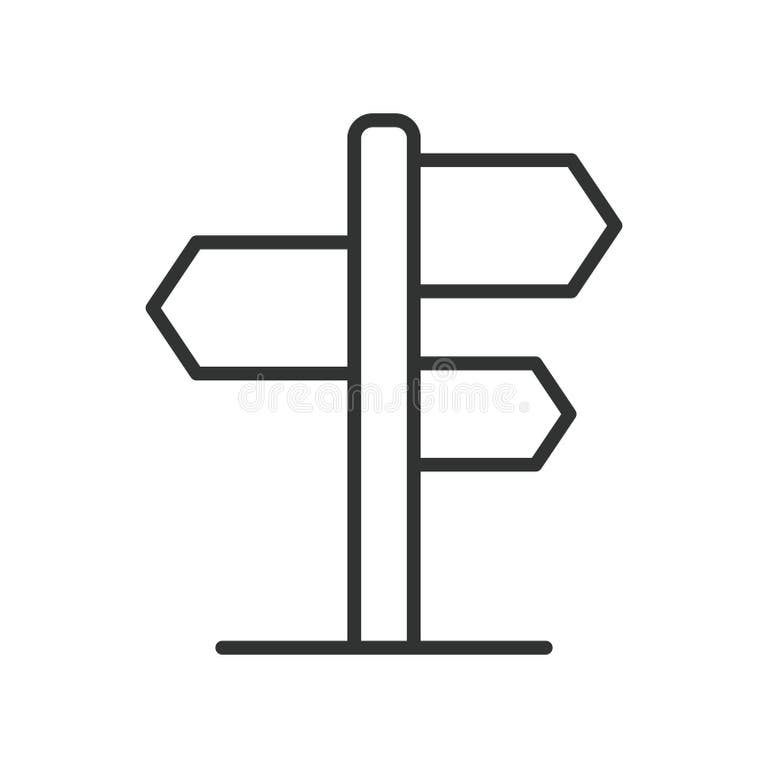 Guide Direction Line Icon Stock Illustrations – 16,036 Guide Direction ...