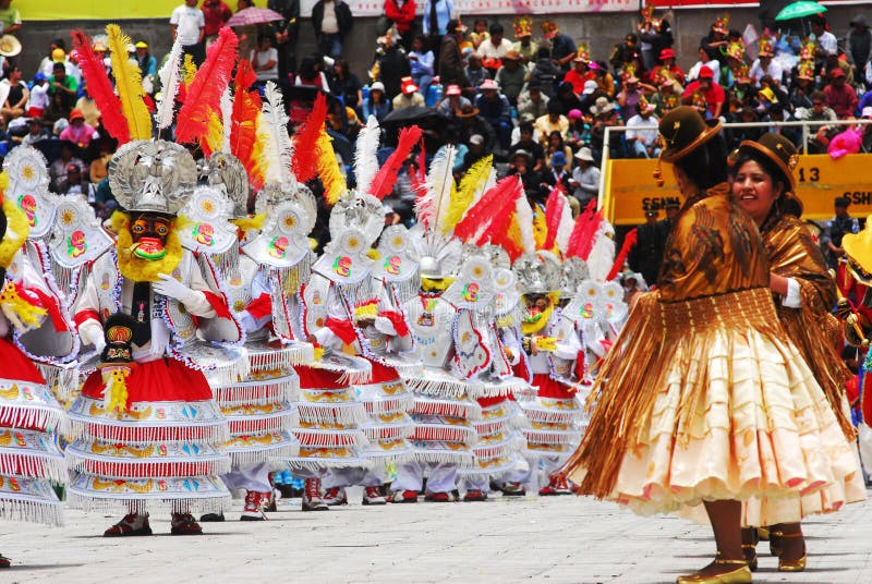 The Festival of the Virgin of Candelaria in Puno Peru Editorial Stock ...