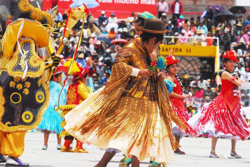 The Festival of the Virgin of Candelaria in Puno Peru Editorial Image ...