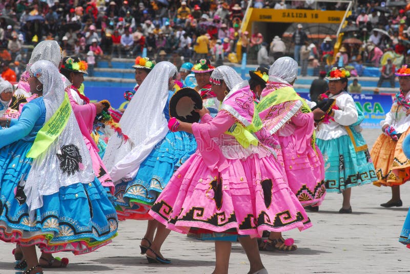 The Festival of the Virgin of Candelaria in Puno Peru Editorial Image ...