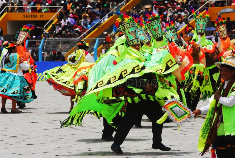 The Festival of the Virgin of Candelaria in Puno Peru Editorial Stock ...