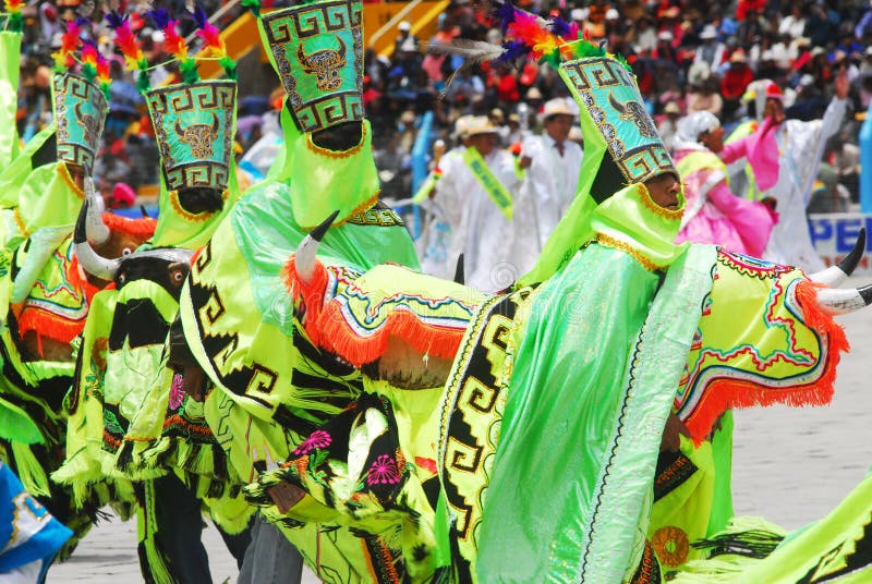 The Festival of the Virgin of Candelaria in Puno Peru Editorial ...