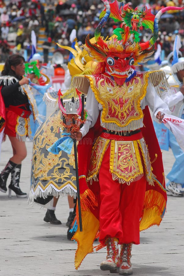 The Festival of the Virgin of Candelaria in Puno Peru Editorial Stock ...