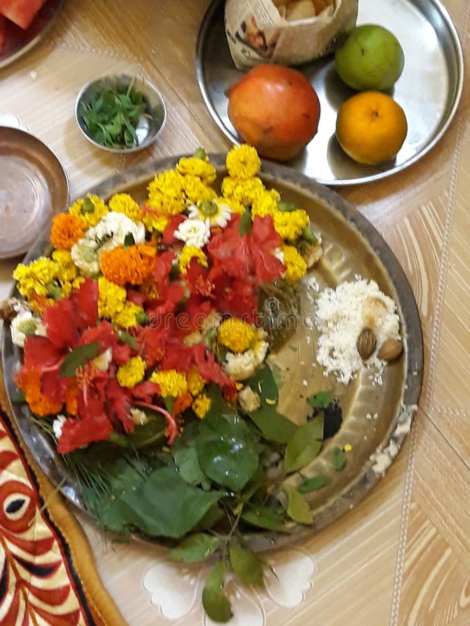 Festivals of India, Temple , Puja Decoration Stock Image - Image of ...