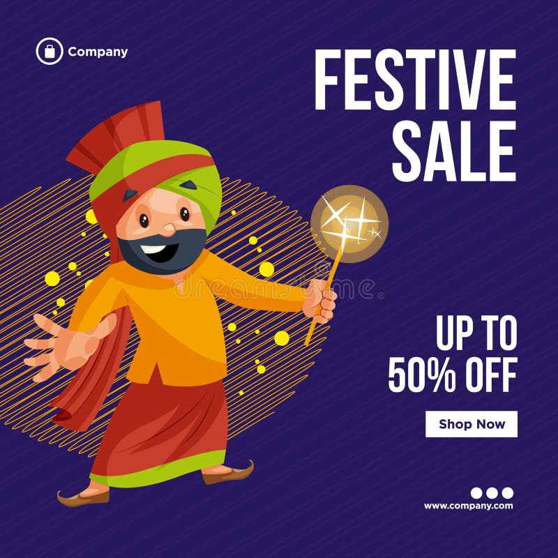 Banner Design of Festival Sale Stock Vector - Illustration of holiday ...