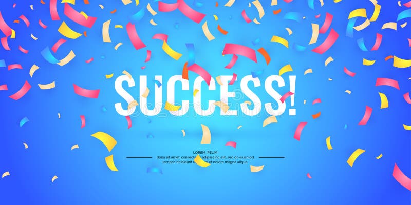 Festive Abstract Background with Confetti. Stock Vector - Illustration ...