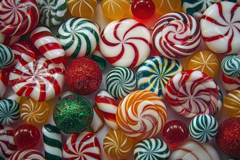 Festive Assortment of Colorful Candy Stock Illustration - Illustration ...