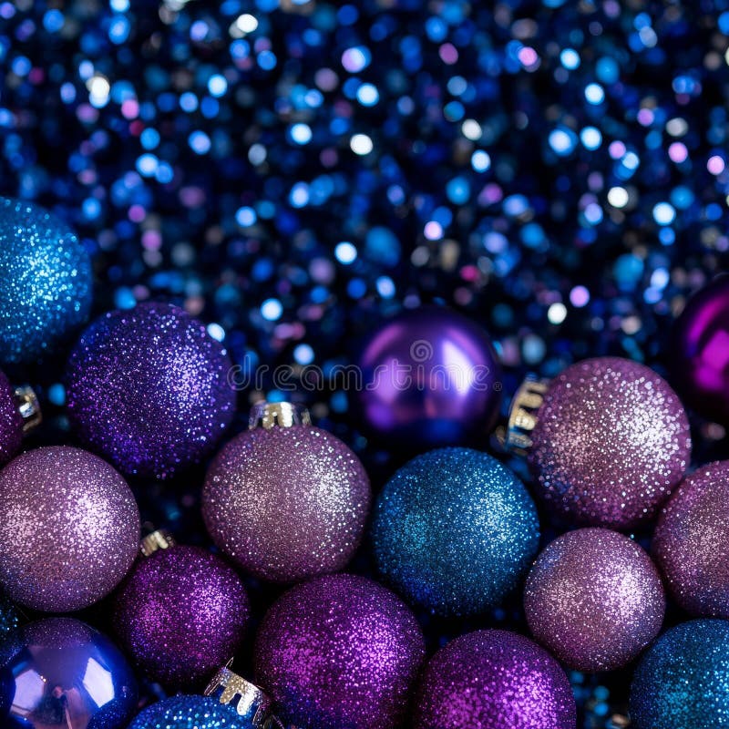 Festive Background Featuring Glitter and Balloons in Blue, Pink, and ...