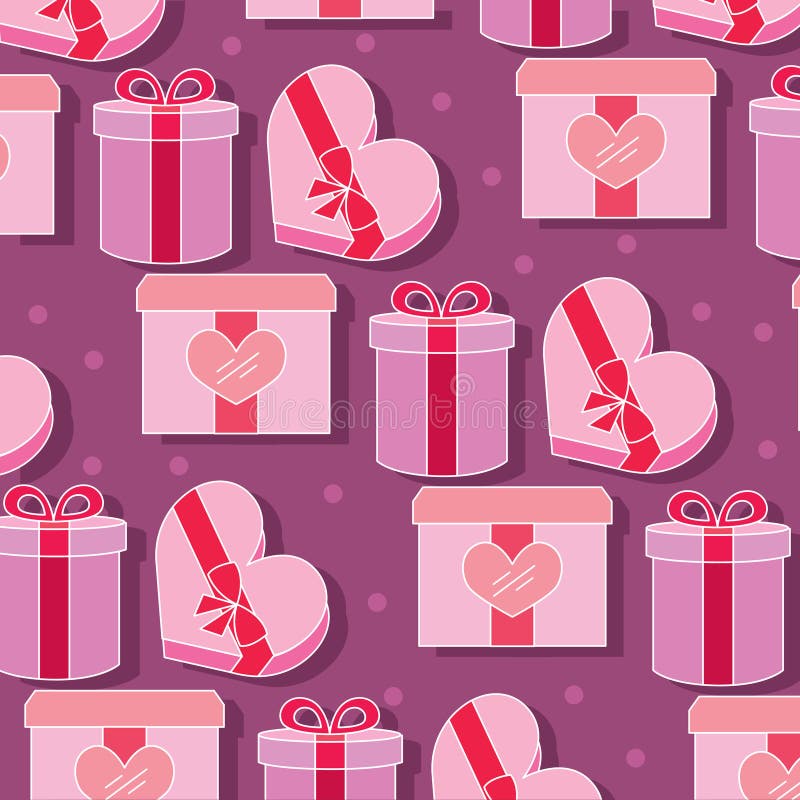 Holiday Gift Pattern with Red Accents Vector Stock Vector ...