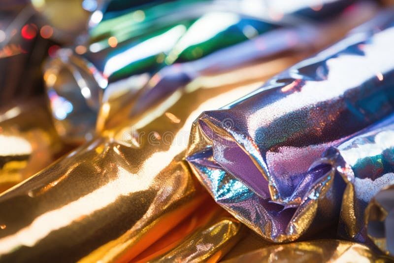 Shiny Foil Background. Generative Ai Stock Illustration - Illustration ...