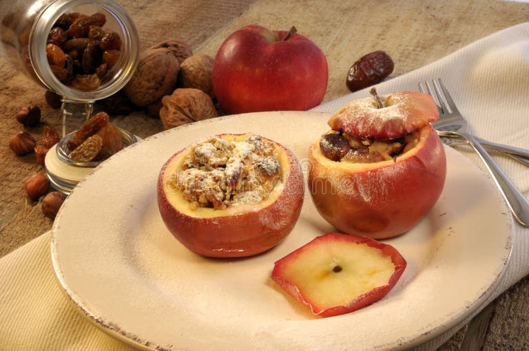 Festive baked apples stock image. Image of food, fruit - 11243419