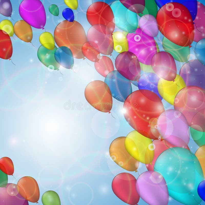 Festive balloons stock vector. Illustration of party - 59623180