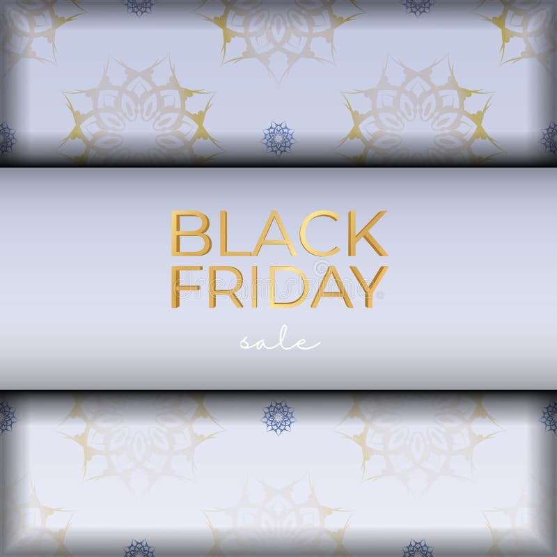 Festive Baner Black Friday in Beige Color with a Luxurious Pattern ...