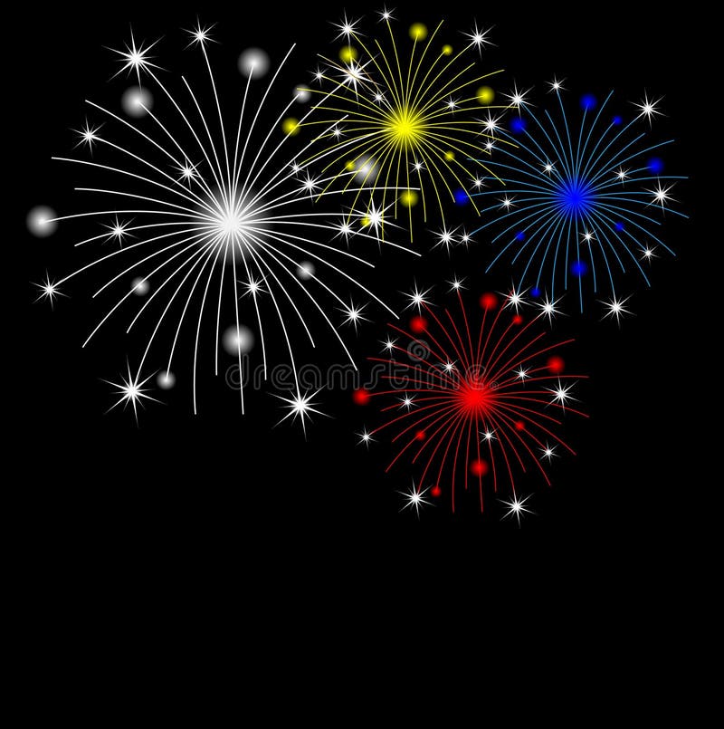 Festive Banger On A Black Background Stock Vector - Illustration of ...