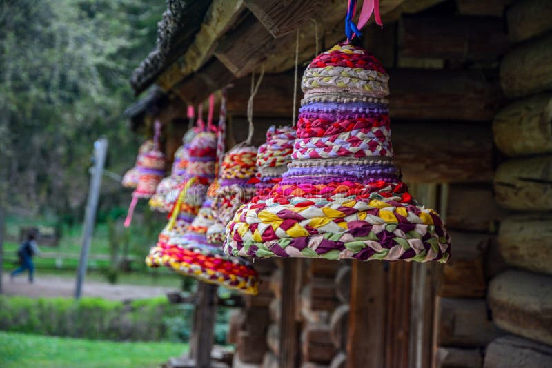 Festive Bells on Display in Exhibition Stock Image - Image of city ...