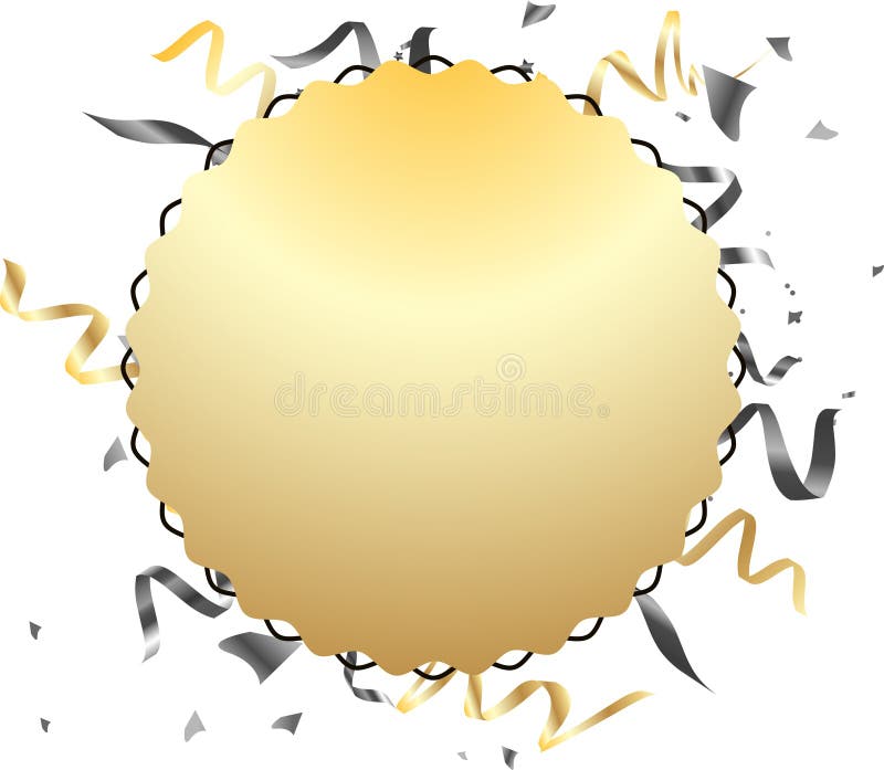 Festive Birthday Frame Vector Illustration on White Stock Vector ...