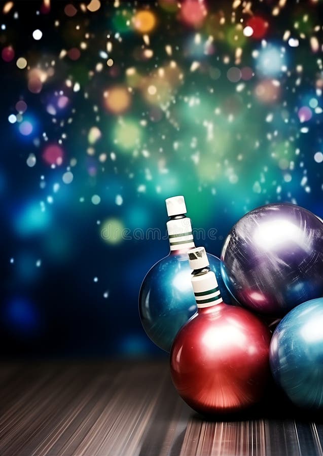 Festive Bowling Illustrations Sparking Joy with Every Frame Stock ...